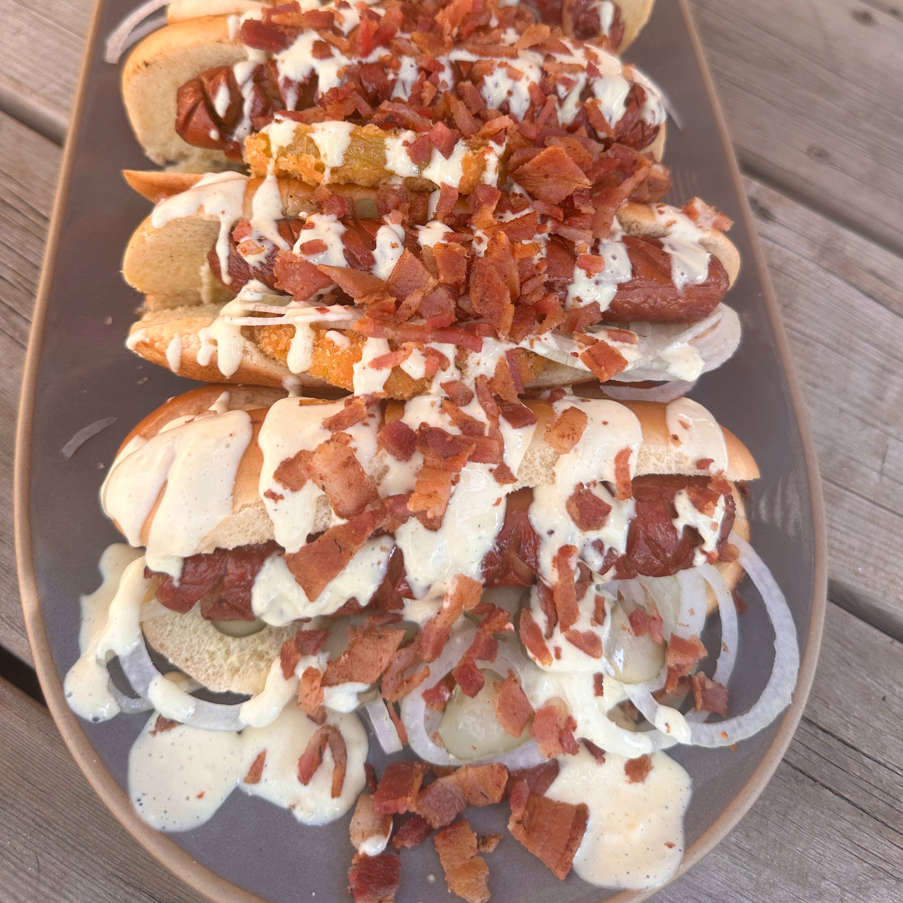 Alabama White Sauce Hot Dogs (Glizzys) – Alchemy Grills