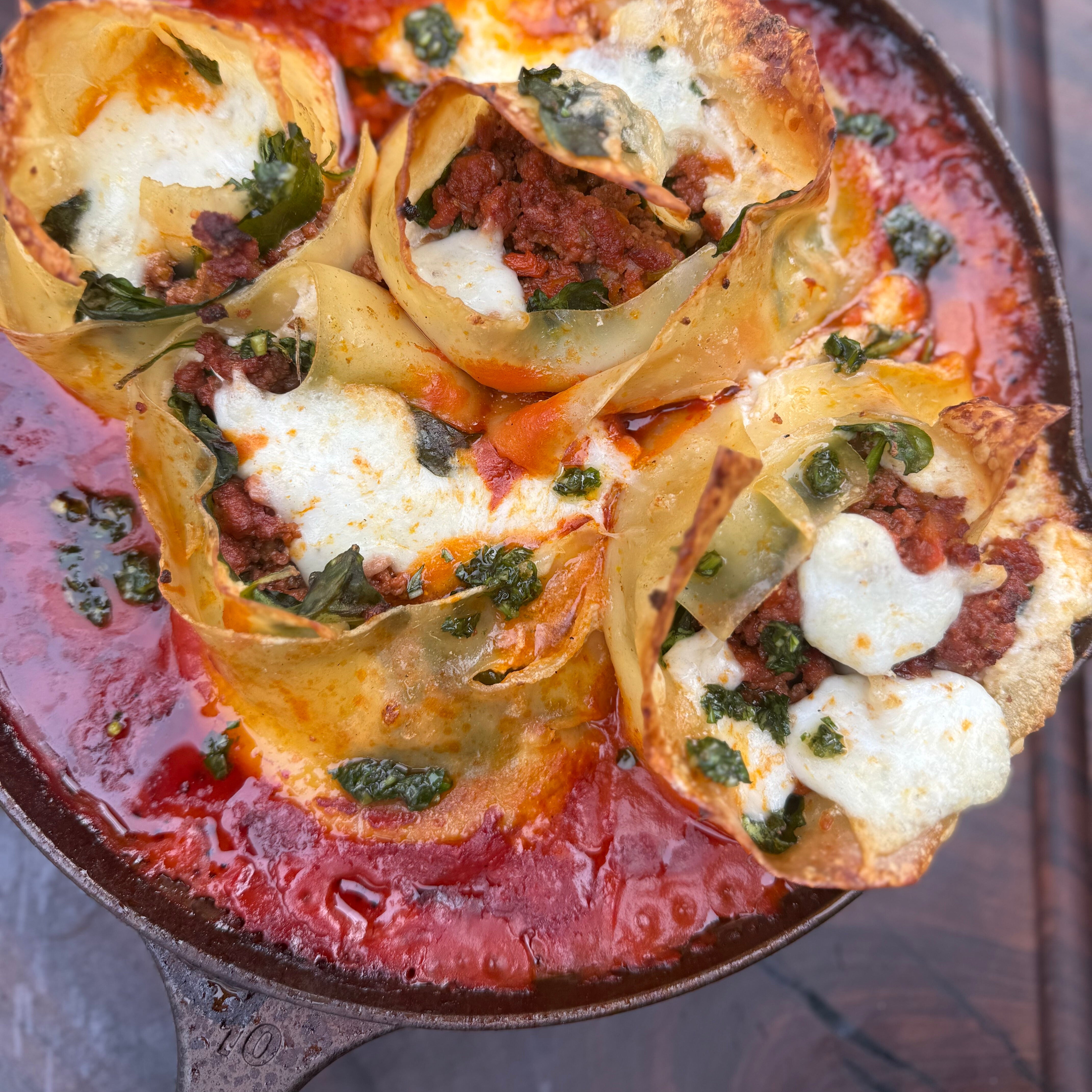 Smoked Pinwheel Lamb Lasagna – Alchemy Grills
